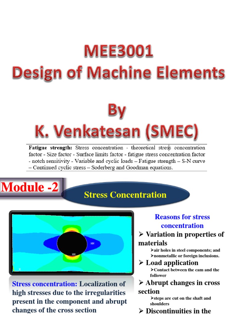 Stress Concentration, Theoretical Stress Concentration Factor, Notch ...