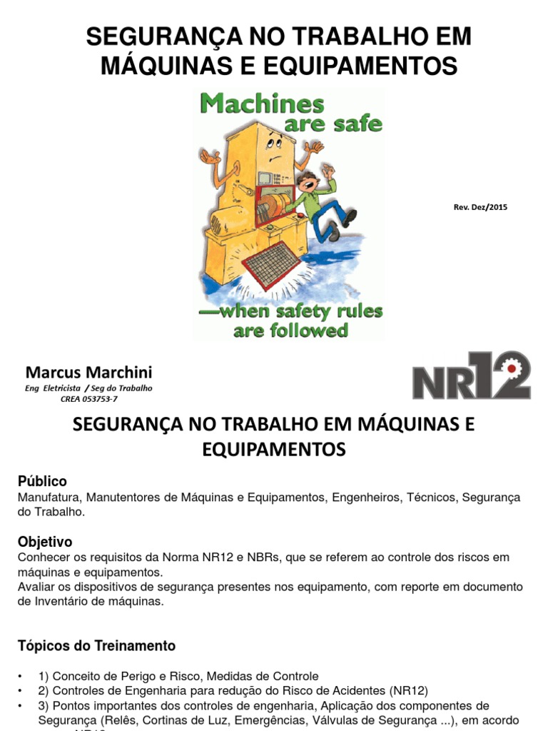 Treinamento NR 12 | Download grátis PDF | Controlador lógico ...