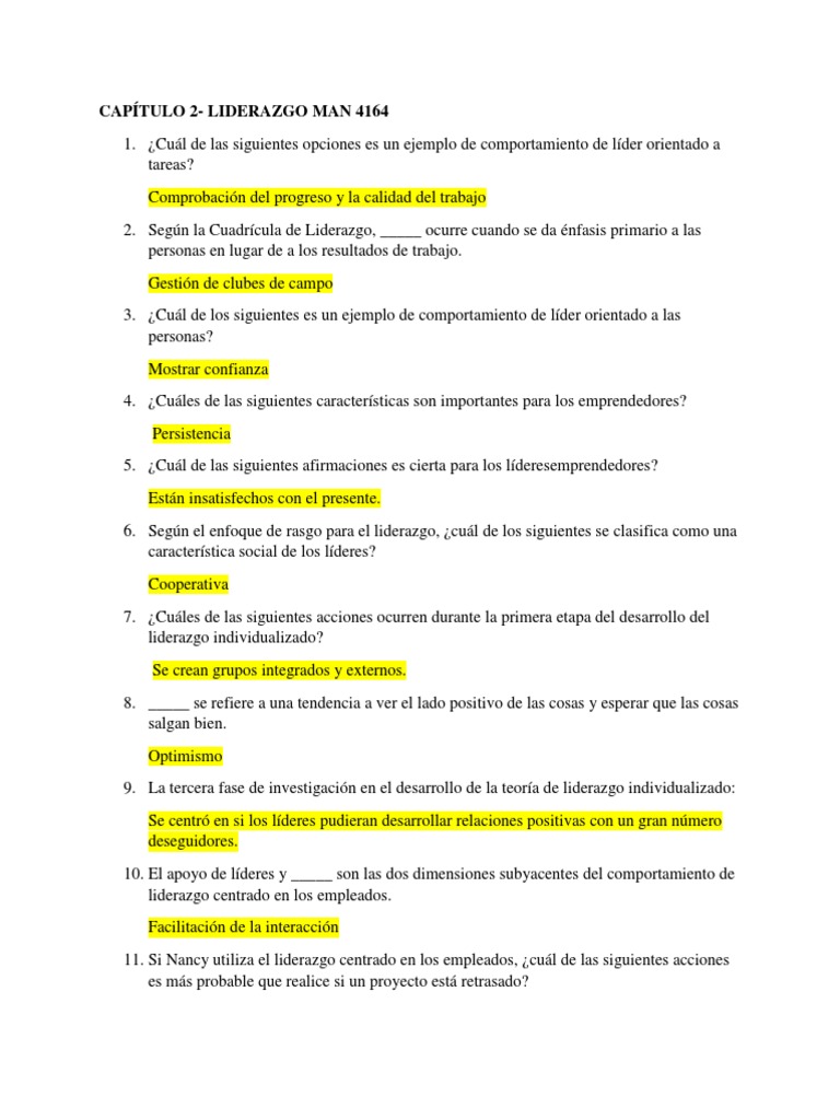 Capítulo 2 de Liderazgo | PDF | Liderazgo | Conceptos psicologicos