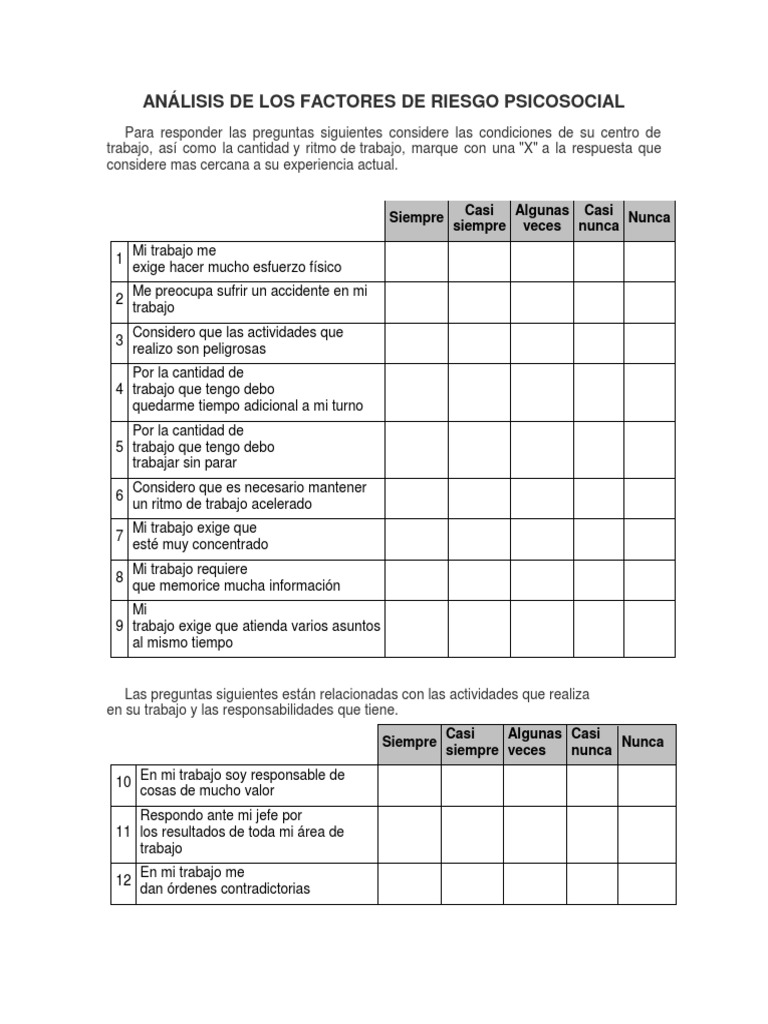 Cuestionario de La Guia II de La Nom-035 | PDF | Violencia