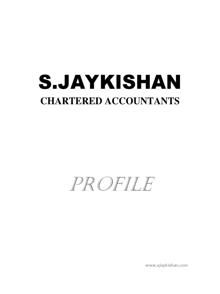 S Jaykishan | PDF | Accounting | Taxes