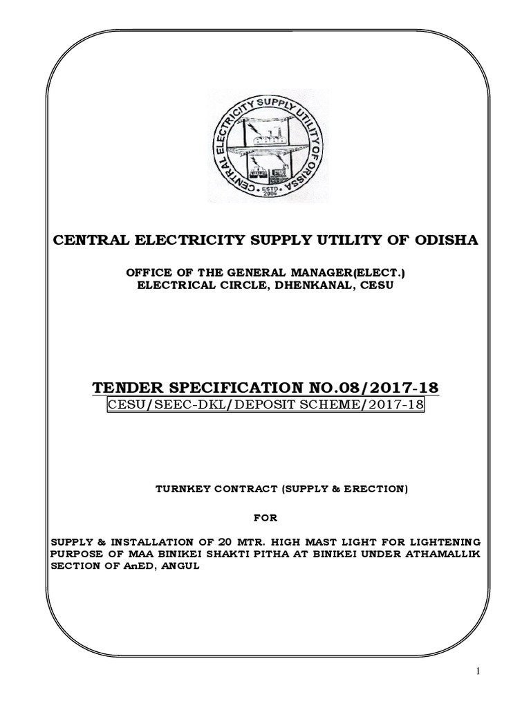 Tender Document Binikei Street Light | PDF | Guarantee | Pipe (Fluid ...