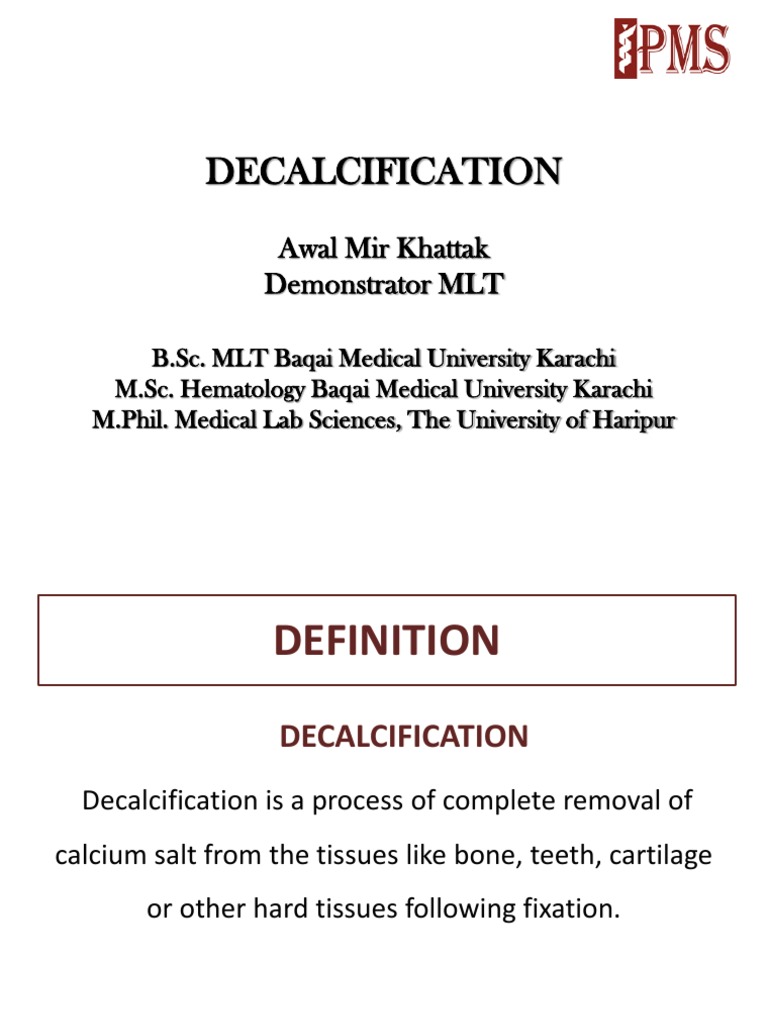 Lec-5 Decalcification | PDF | Ethylenediaminetetraacetic Acid | Ph