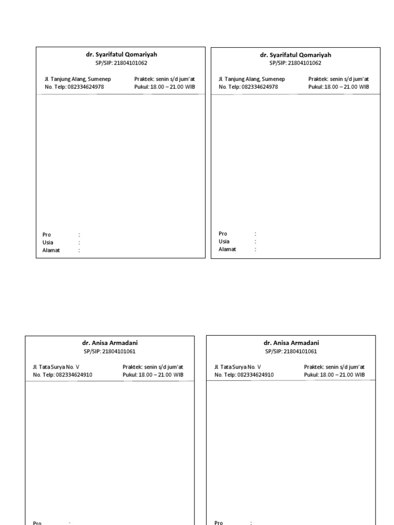 Template Resep | PDF