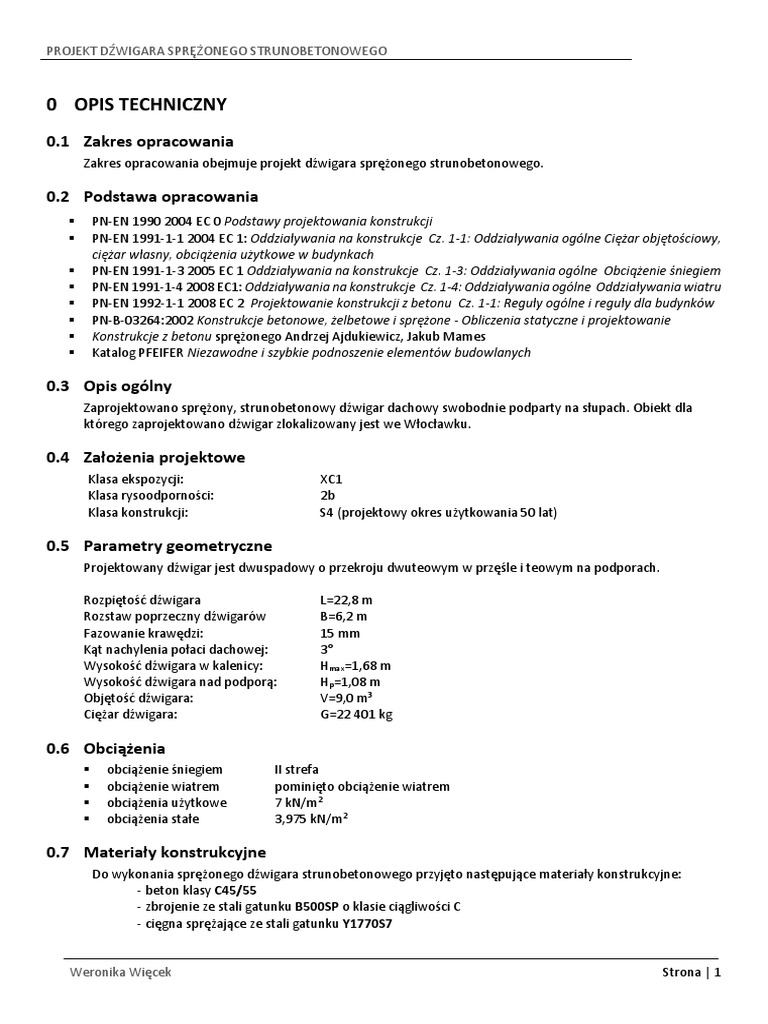 Opis Techniczny | PDF