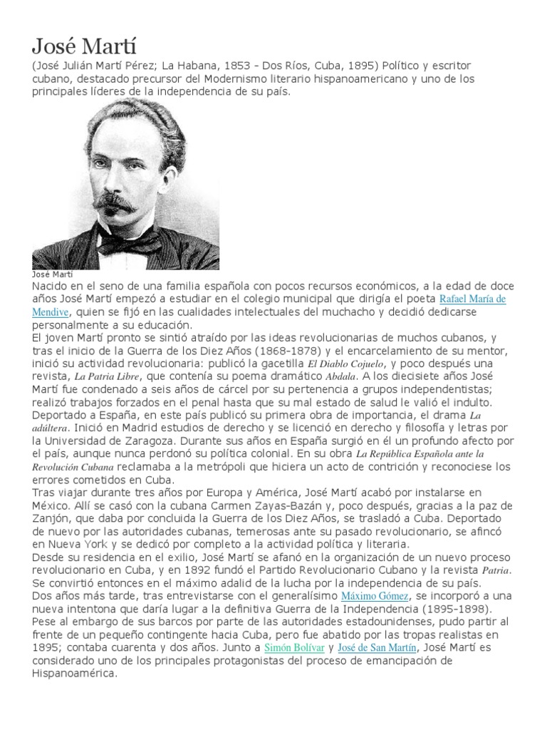 José Martí | PDF | Poesía