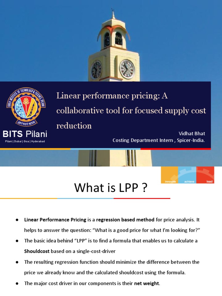 LPP Presentation | PDF | Linear Regression | Dependent And Independent ...