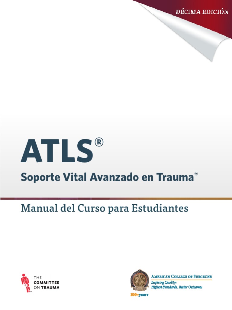 ATLS 10a Ed Manual en Español | PDF | Derechos de autor | Medicamentos ...