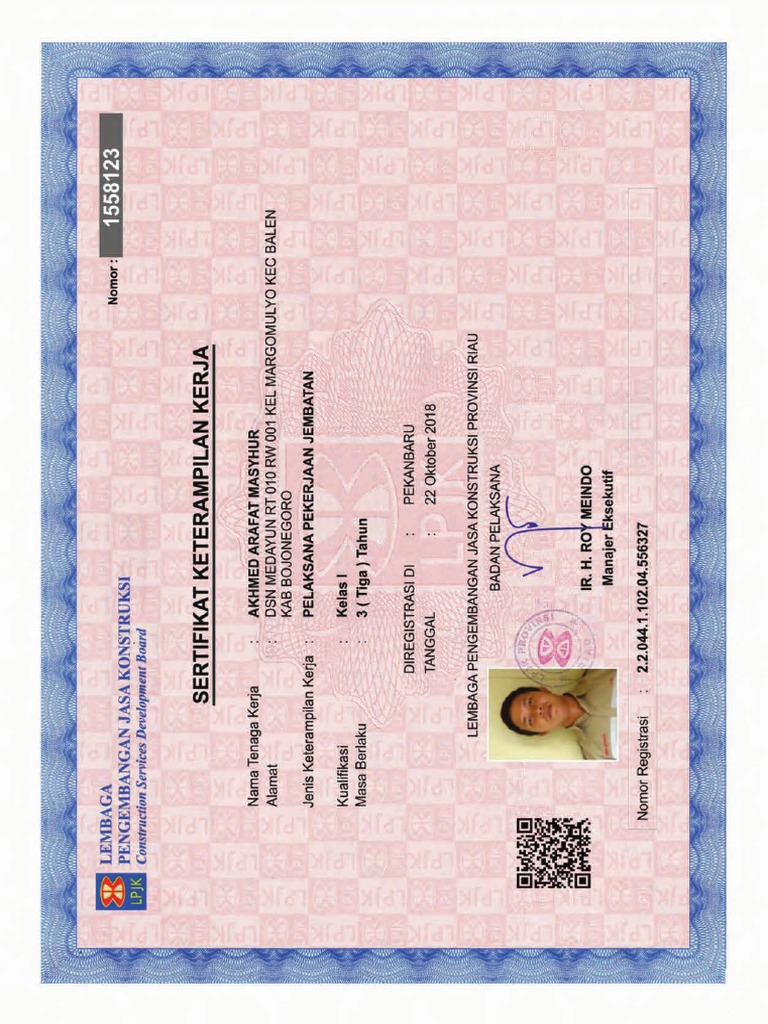 SKT Pelaksana Pekerjaan Jembatan Dan SKT Pekerjaan Jalan | PDF