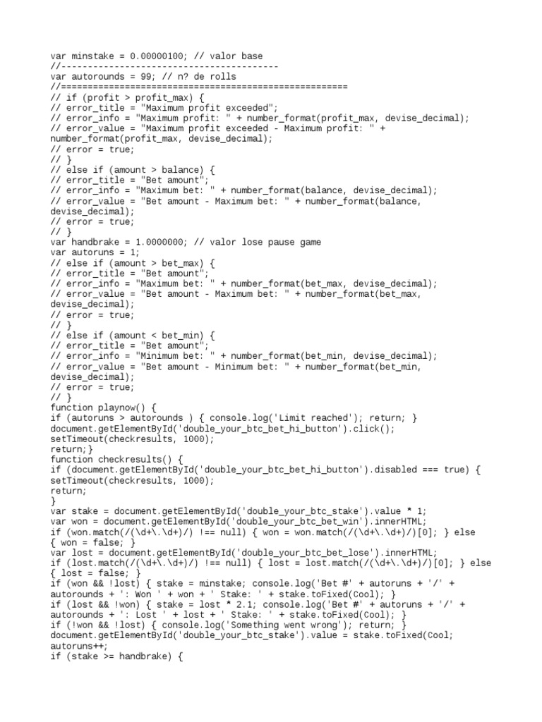 BTC Betting Script | PDF | Gambling | Teaching Mathematics