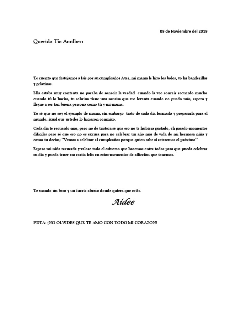 Carta Informal | PDF