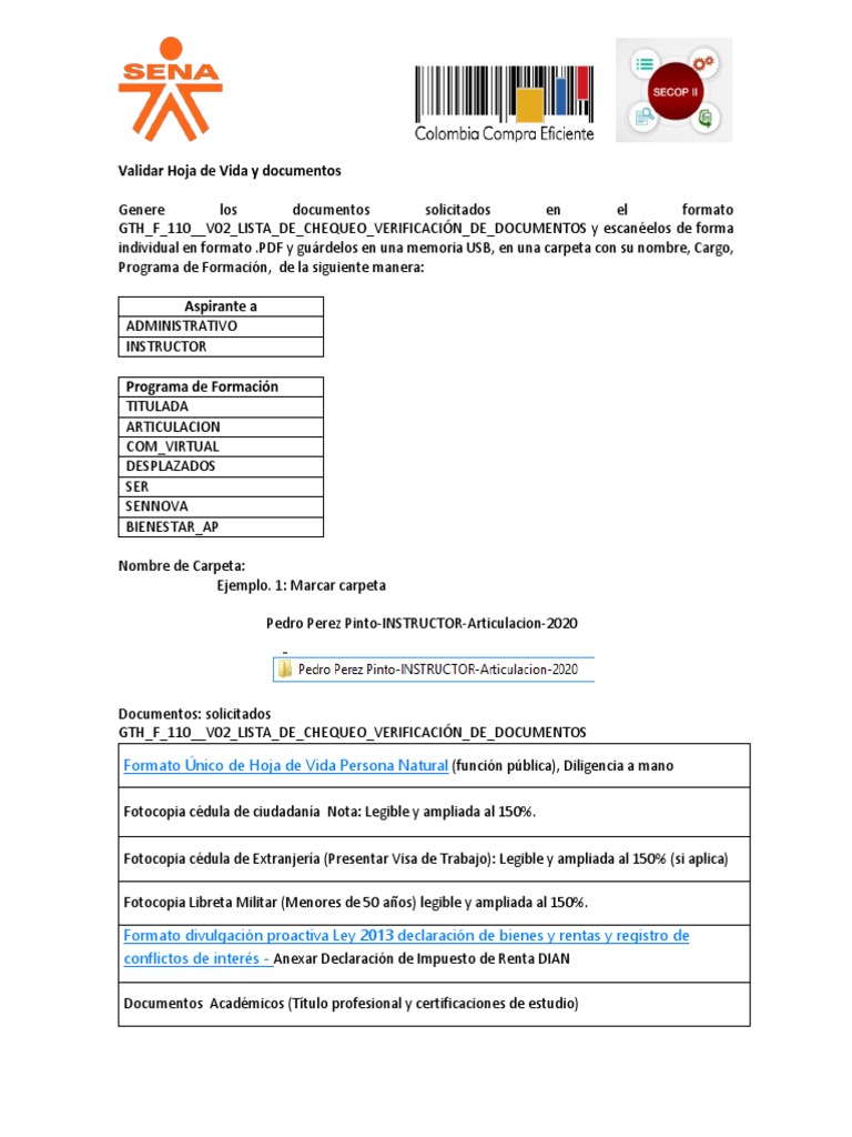 Documentos SECOP II | PDF