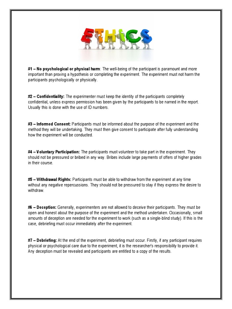 Ethics Handout | PDF