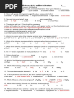 Atomic Theory Quiz and Teacher Key | PDF | Atoms | Electron