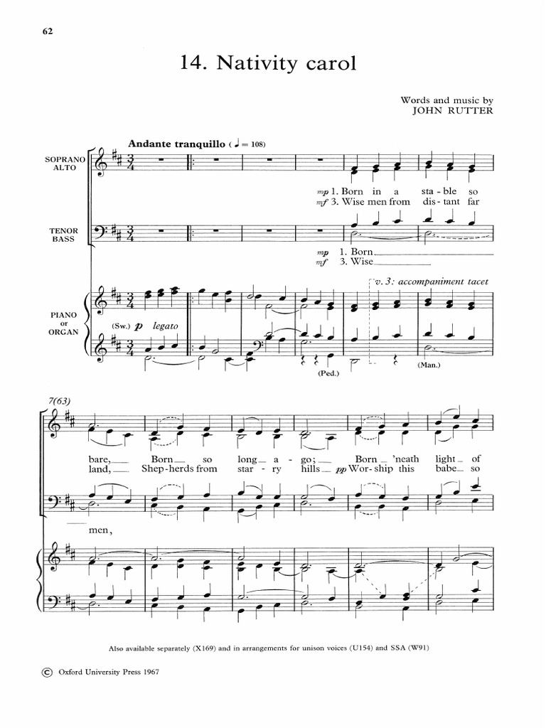 Rutter Nativity Carol | PDF