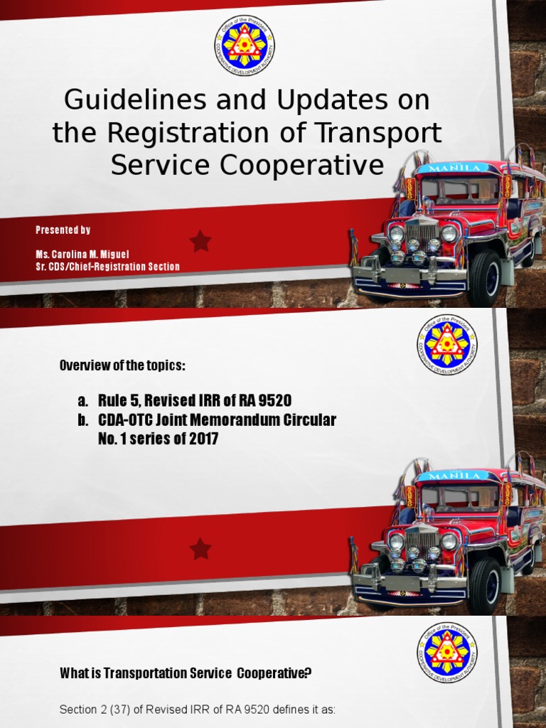 Guidelines and Updates On The Registration of TSC | PDF | Regulatory ...