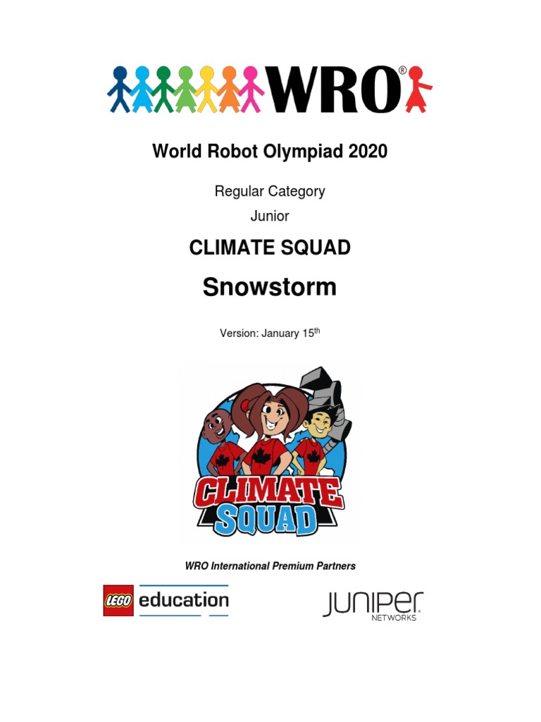 WRO 2020 Regular 03 Junior PDF | PDF | Snow