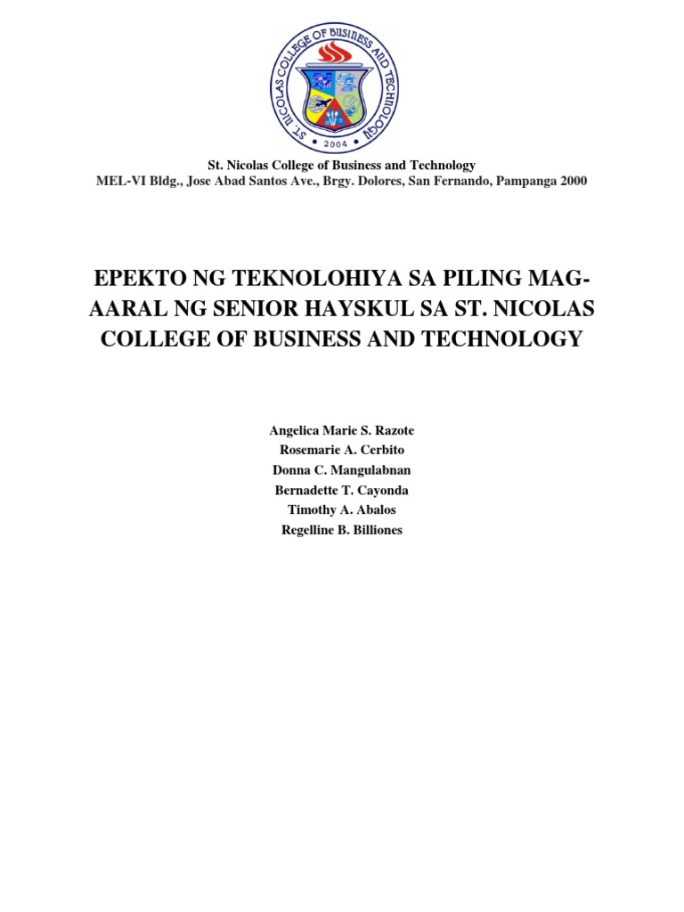 Thesis Filipino 01 22 20202 | PDF