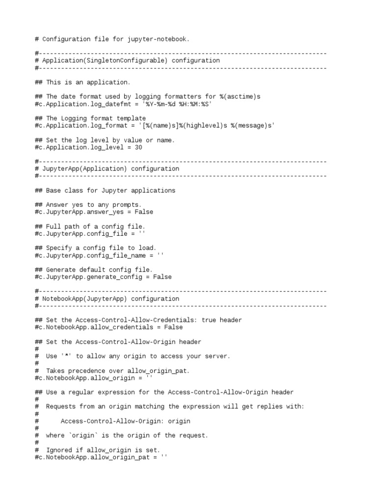 Jupyter Notebook Config Pdf Transport Layer Security Hypertext Transfer Protocol 