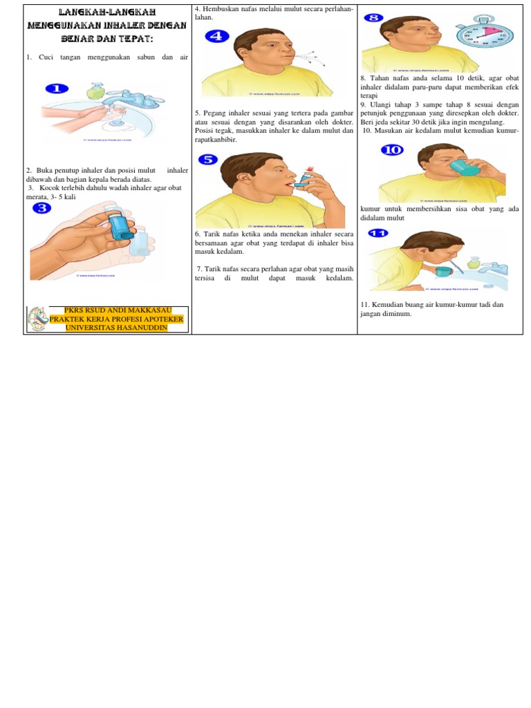 Brosur Penggunaan Inhaler | PDF