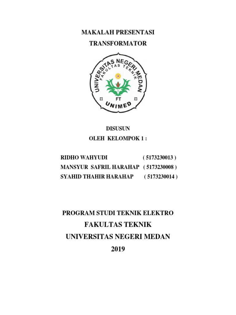 MAKALAH Transformator | PDF | Sains & Matematika | Teknologi & Rekayasa