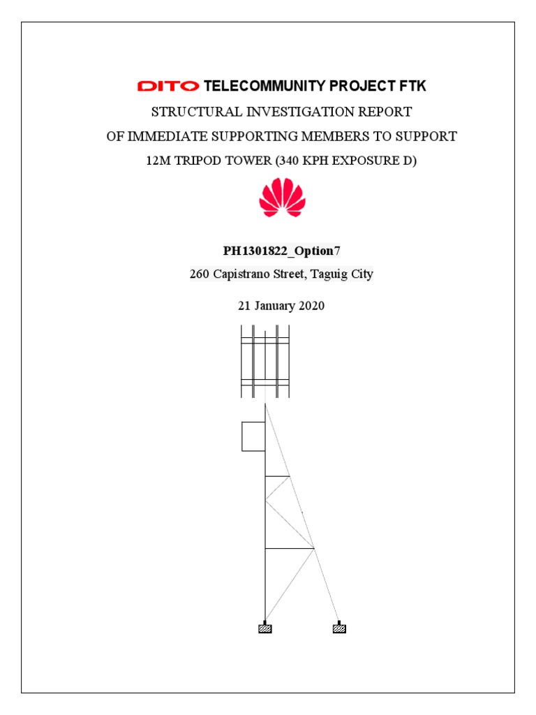 12m Tripod Tower - SI Report Template - Customer Tower - Exposure D SI ...