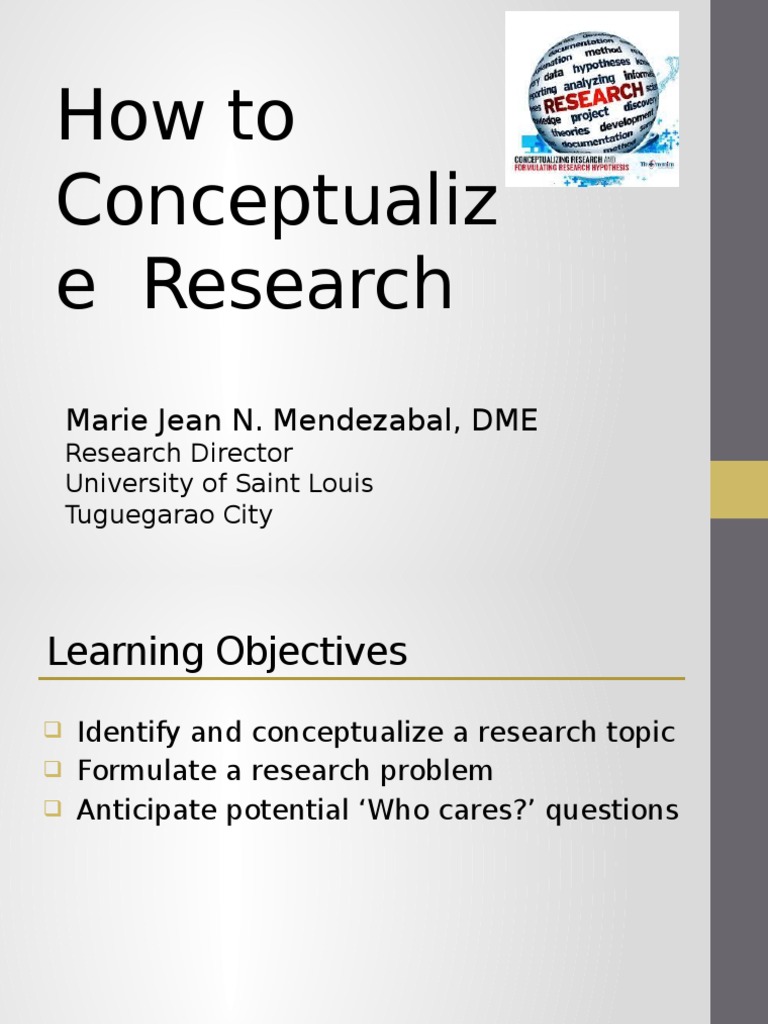 How To Conceptualize Research | PDF | Epistemology | Cognitive Science