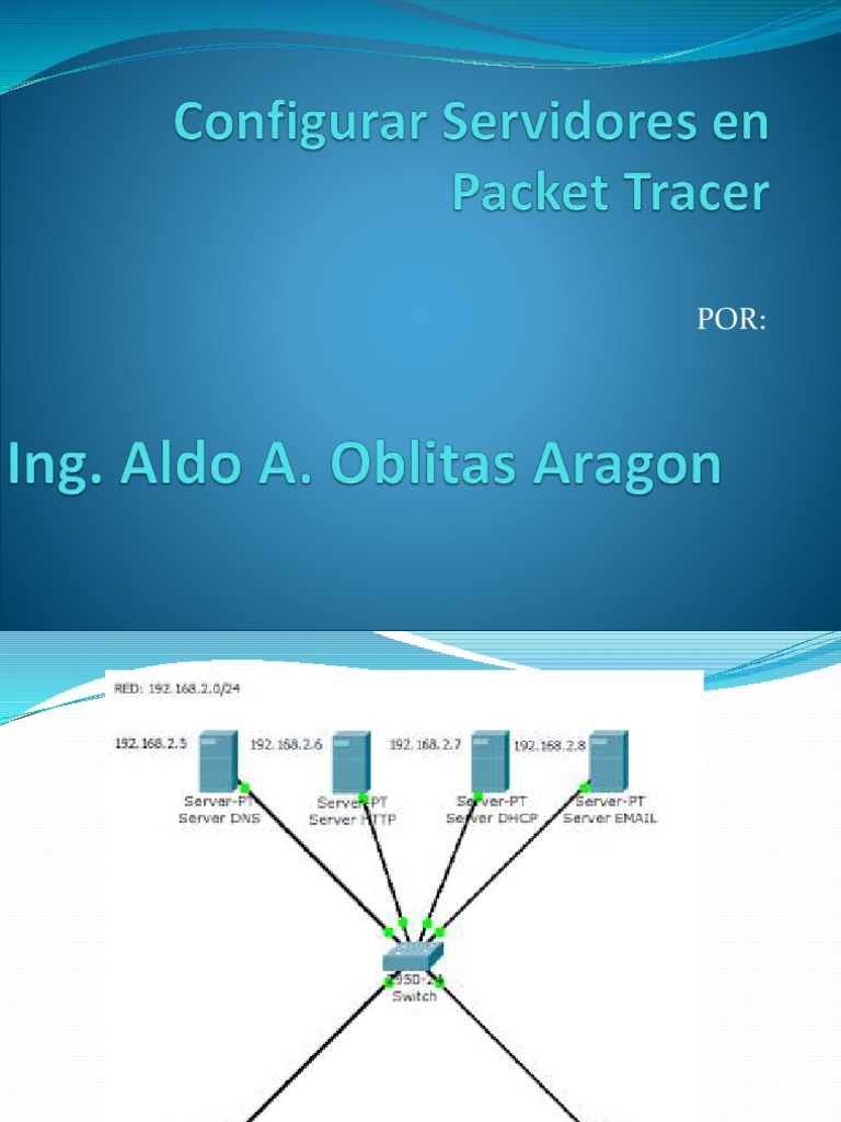 Configurar Servidores en Packet Tracer | PDF | Dirección IP | Servidor web