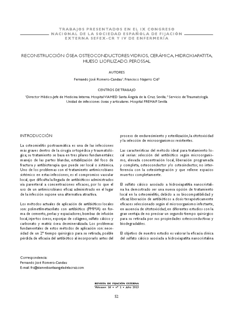 Articulo-119 PerOssal | PDF | Especialidades Quirúrgicas | Cirugía