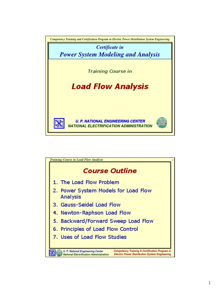 Lecture No. 3 Load Flow Analysis EELEC04 Load Flow | PDF | Electric ...