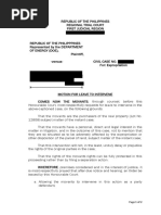 Sample Motion For Leave of Court To File Intervention | PDF ...