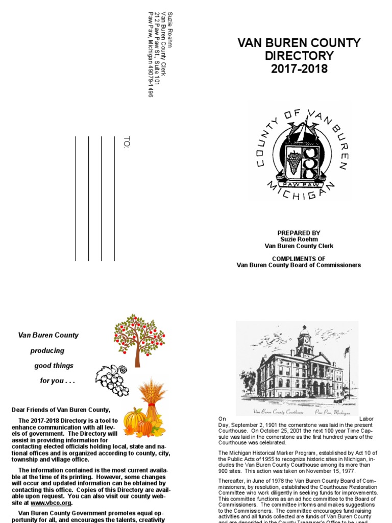 County Directory | PDF | County (United States) | Michigan