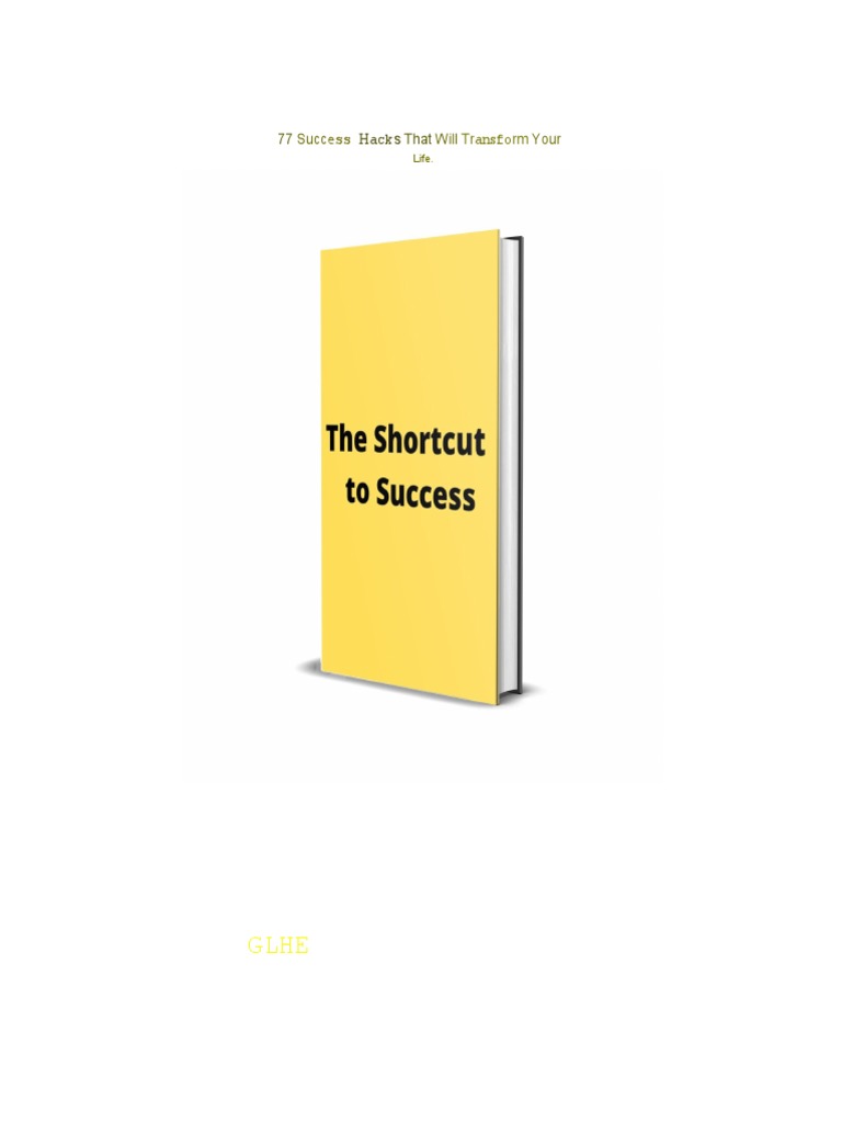 The Shortcut To Success | PDF | Text Messaging | Sleep