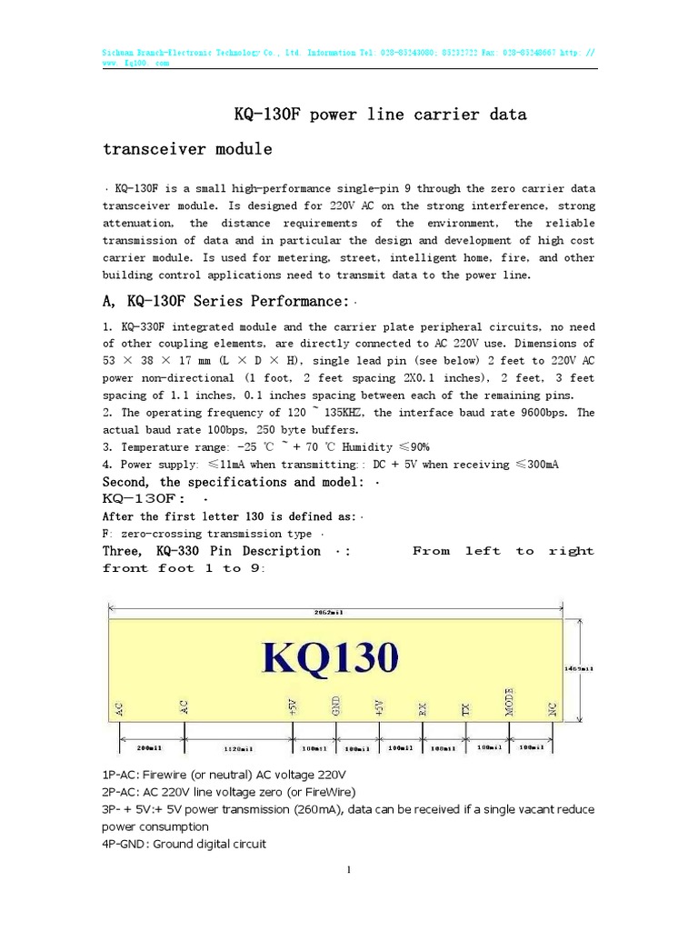 KQ330 | PDF | Electric Power Transmission | Alternating Current