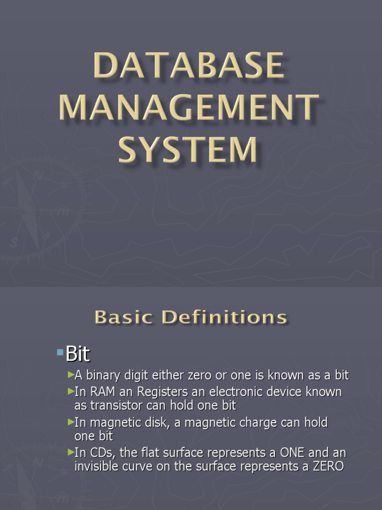Database Management (DBMS) | PDF | Databases | Digital Technology