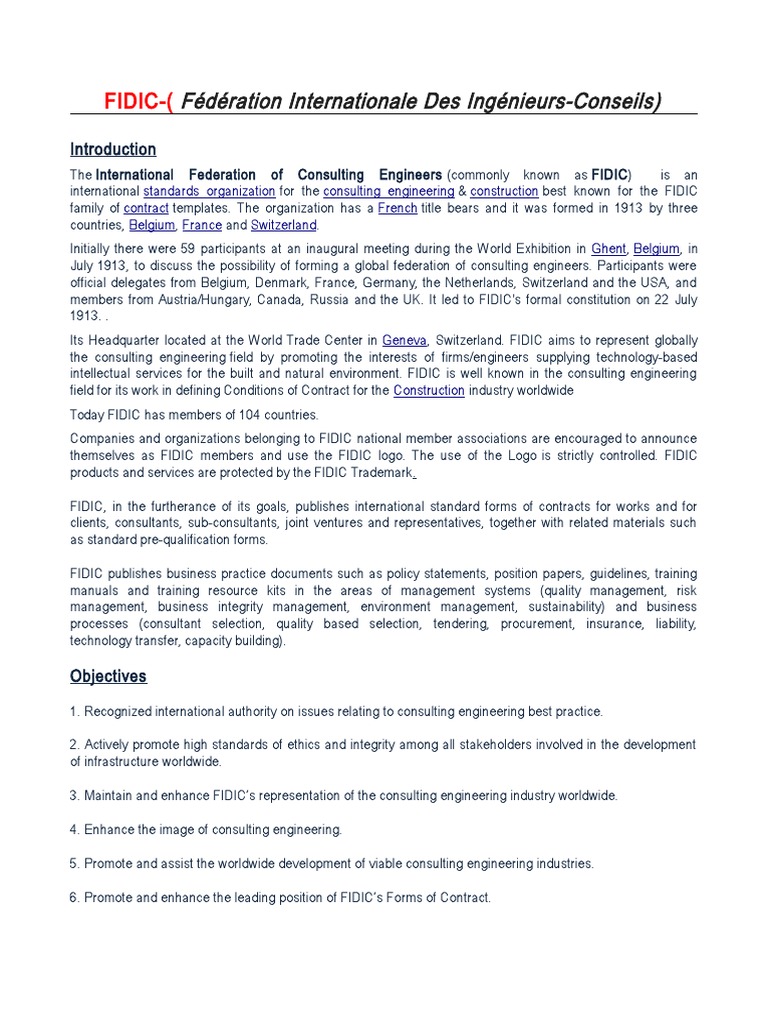 Paper On FIDIC | PDF | Social Institutions | Social Science