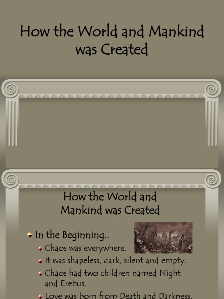 Greek Mythology: Creation of World & Man | PDF | Prometheus | Greek ...
