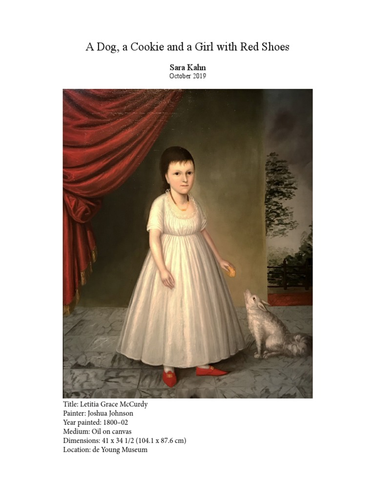 Visual Analysis of Joshua Johnson's Painting: Letita Grace McCurdy ...