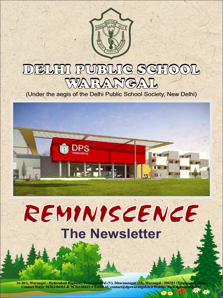 News Letter (DPS Warangal) 2019-20 | PDF | Space Shuttle