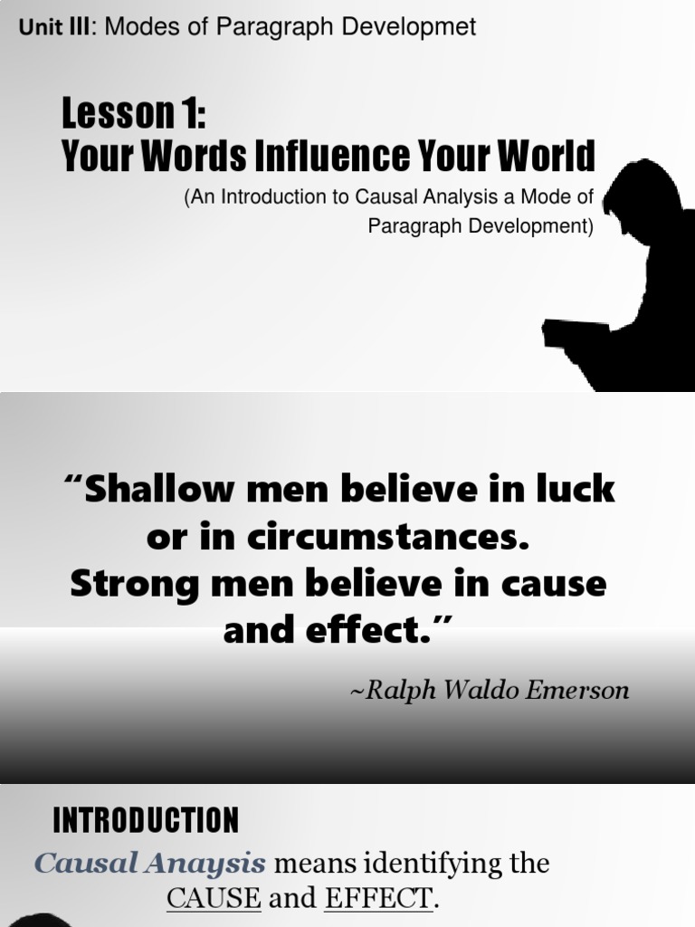 Causal Analysis in Paragraph Development | PDF | Causality | Essays