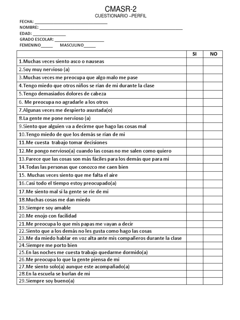 Protocolo CMASR-2 | PDF