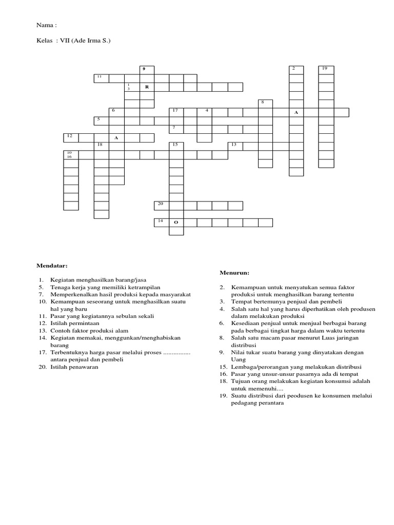 TTS Bab 3 IPS Kelas 7 | PDF