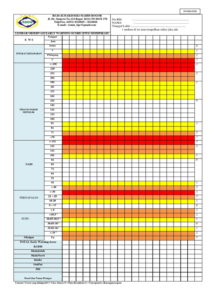 06 Form Ews Dewasa | PDF