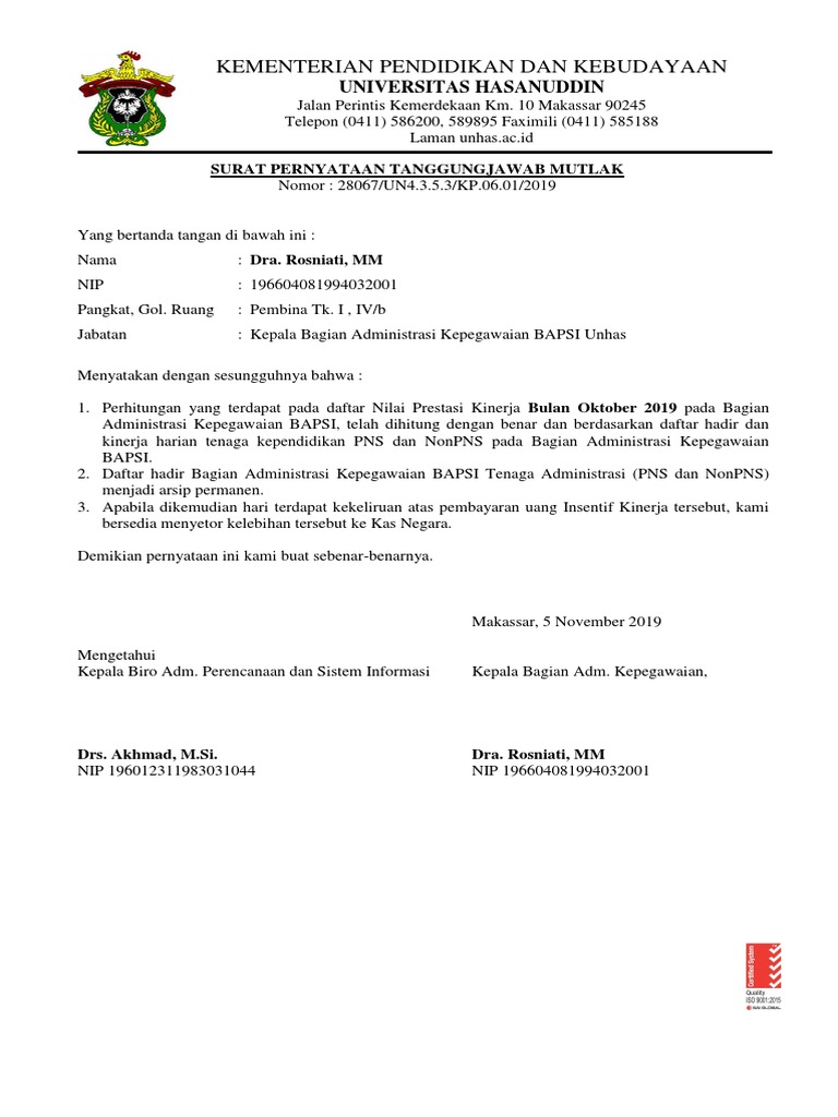 Kop Kemdikbud Logo Unhas | PDF