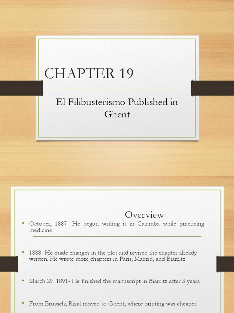 Chapter19elfilibusterismo 140918043241 Phpapp02 | PDF | Philippines