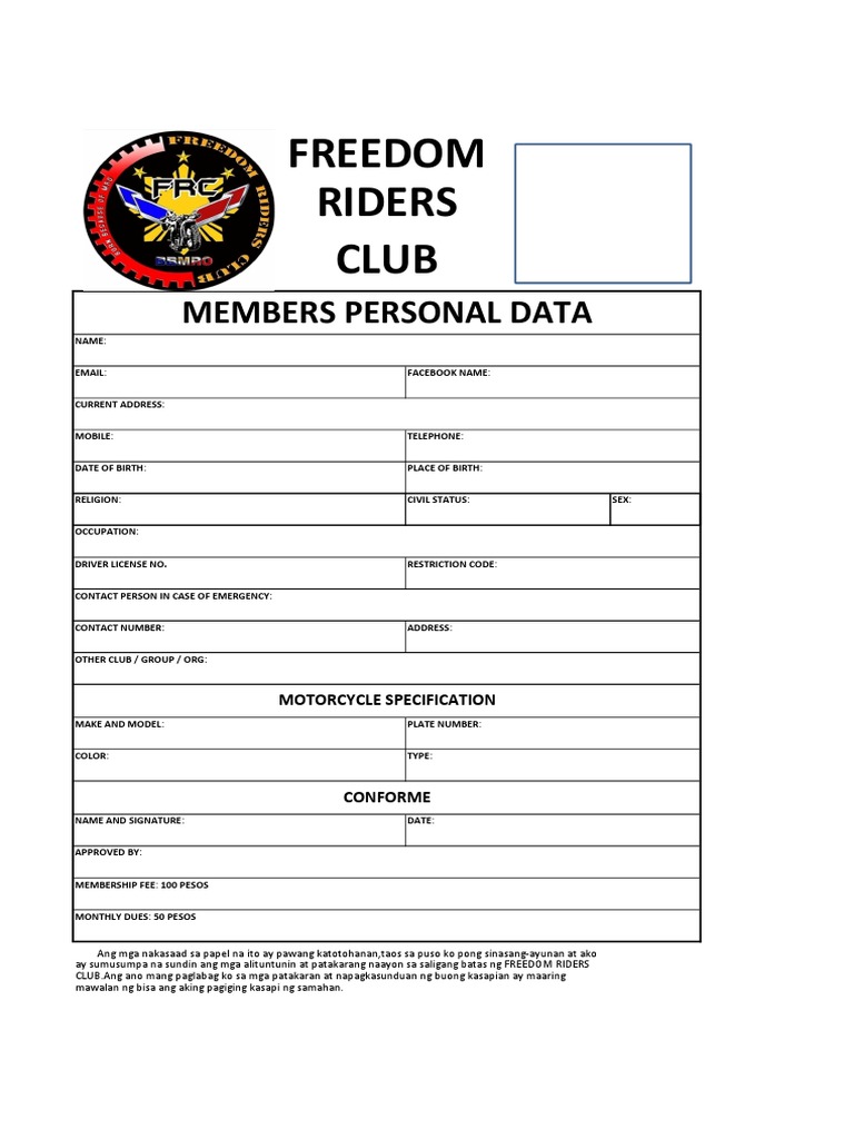 FRC Form PDF | PDF