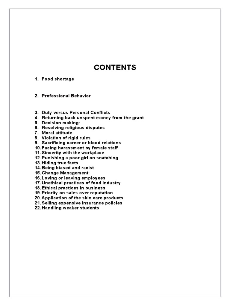 Short Case Studies | PDF | Corporate Social Responsibility | Lecture