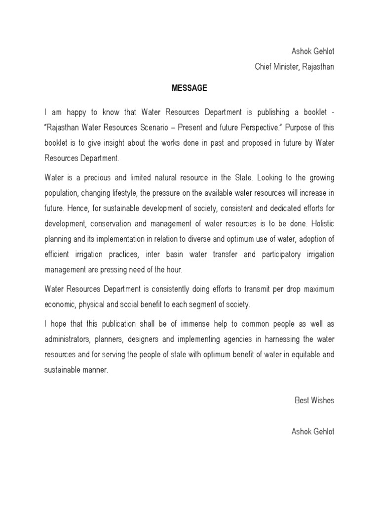 Water Resources Booklet 22.11.2019 | PDF | Water Resources | Water Scarcity