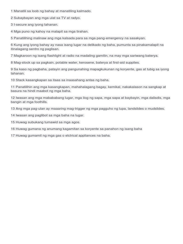 1 Manatili Sa Loob NG Bahay at Manatiling Kalmado | PDF