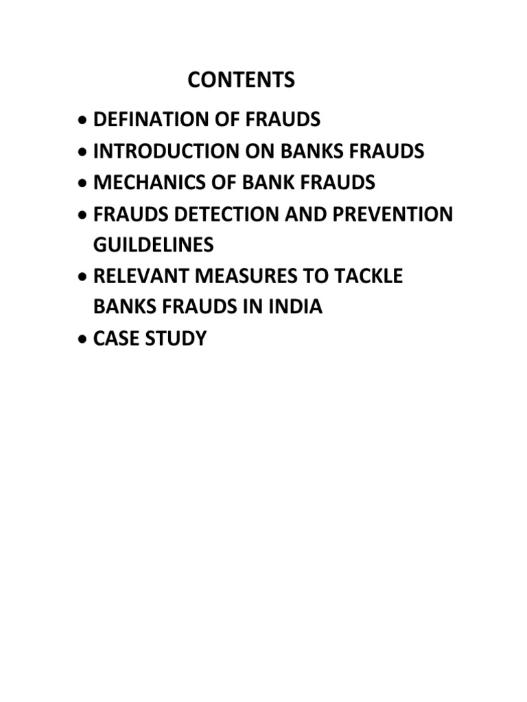 Understanding Bank Frauds in India | PDF | Fraud | Cheque